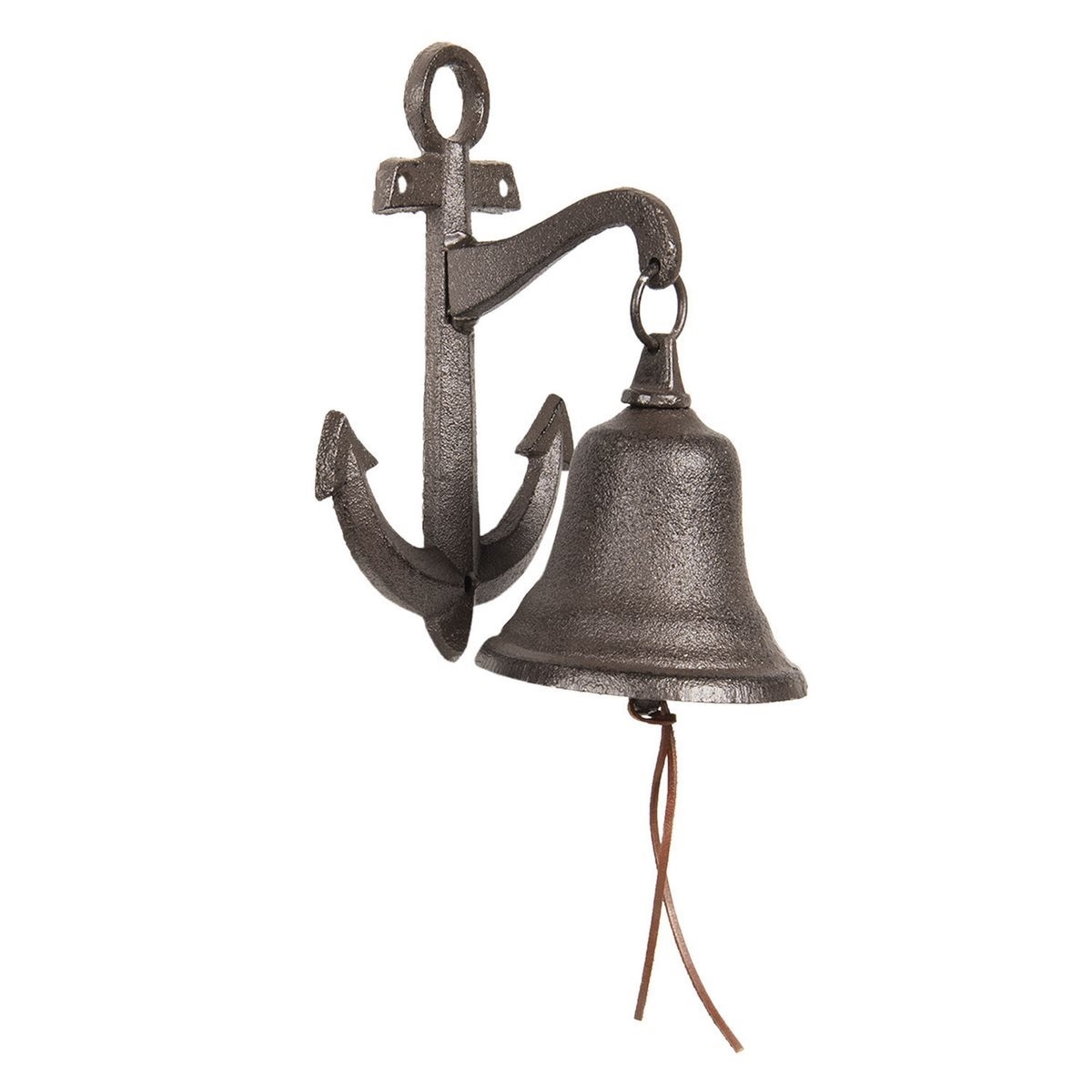 Clopotel de perete din fier maro Ancora 14 cm x 10 cm x 22 h - eMAG.ro