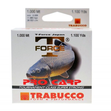 Fir monofilament Trabucco T-Force Pro Carp 0.35mm/15.80kg/1000m - eMAG.ro