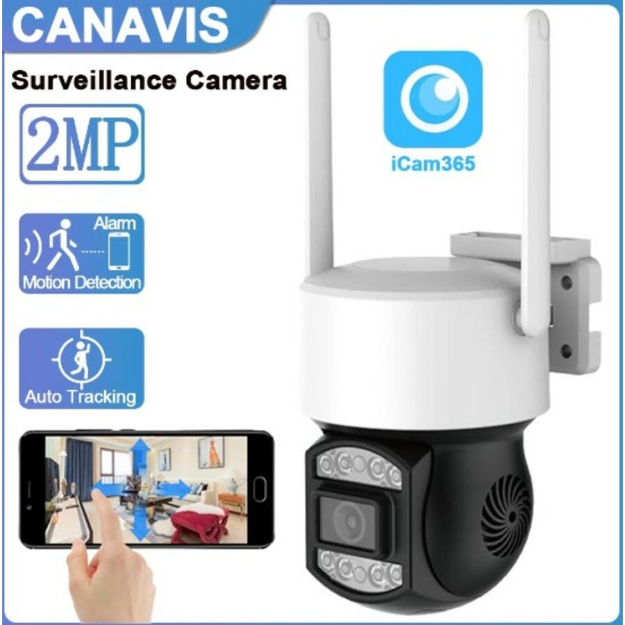 Camera CCTV fara fir, Sumker, Cu telecomanda, Alb/Negru - eMAG.ro