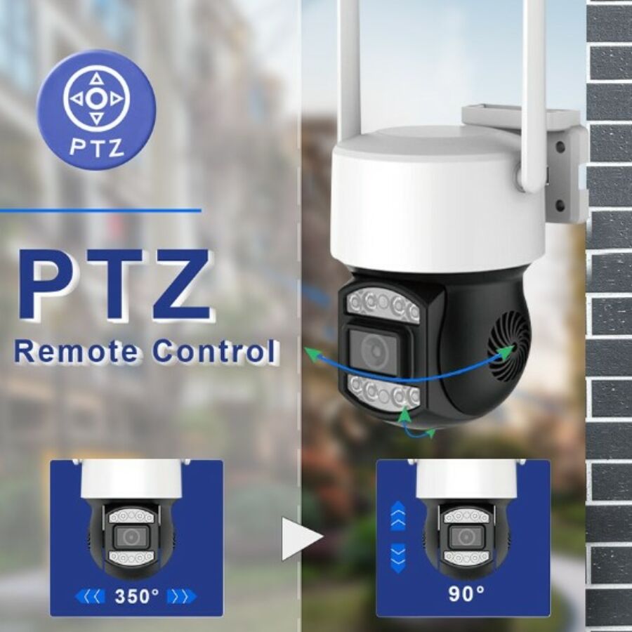 Camera CCTV fara fir, Sumker, Cu telecomanda, Alb/Negru - eMAG.ro