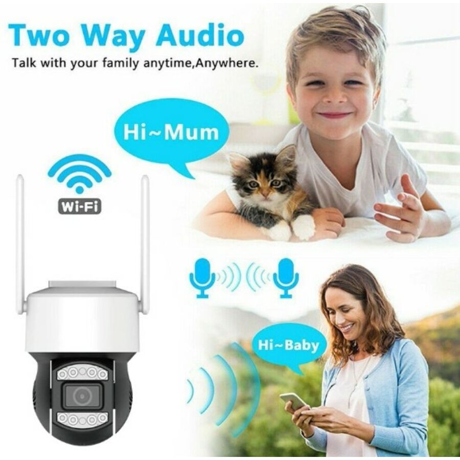 Camera CCTV fara fir, Sumker, Cu telecomanda, Alb/Negru - eMAG.ro