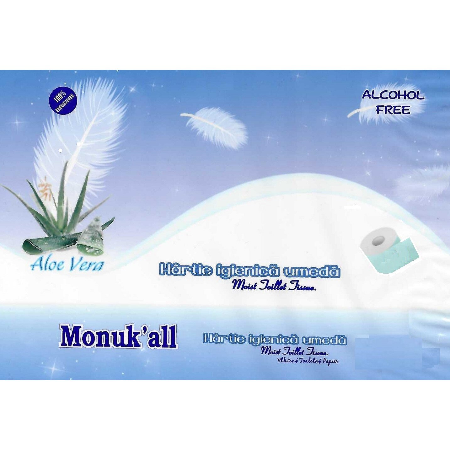 Hartie igienica umeda Monuk'all, 320 buc - eMAG.ro