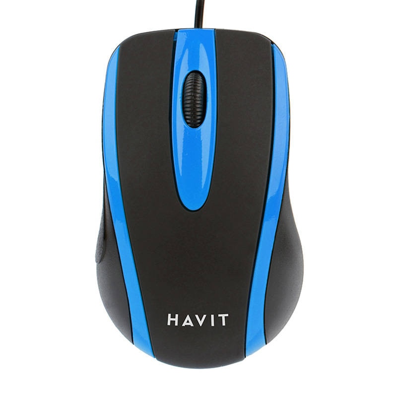Mouse, Havit, MS753, Negru/Albastru - eMAG.ro