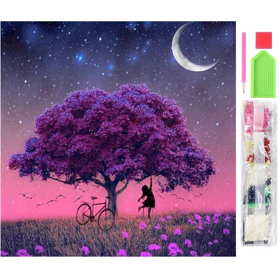 Set mozaic cu diamante, Norimpex, 5D, Copac, 10ani+, Multicolor - eMAG.ro