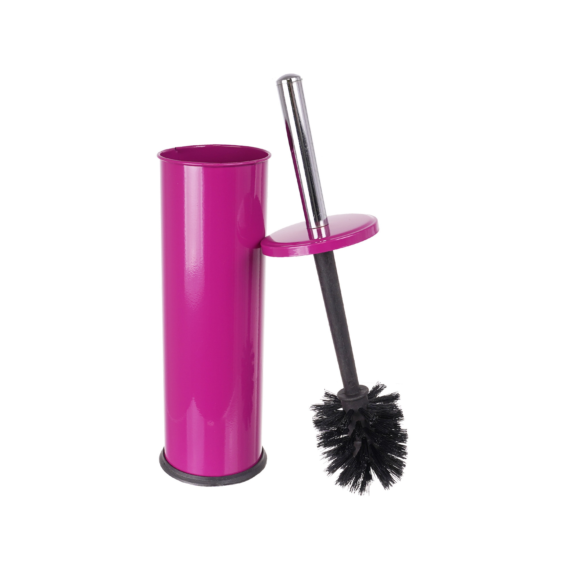 Perie wc fucsia Meco 831F H-36cm - eMAG.ro