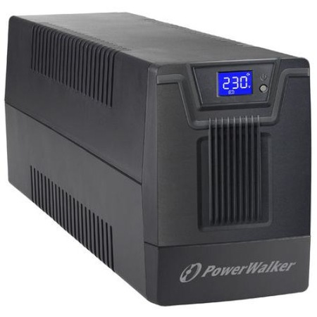 UPS, PowerWalker, 1500VA/900W, Батерия 2x 9Ah/12V, LCD, Черен - eMAG.bg