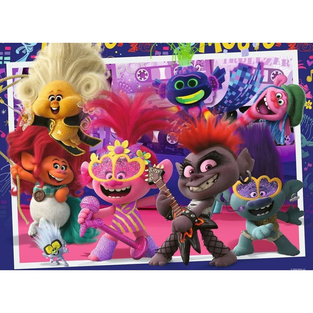 Puzzle 100 piese XXL Trolls 2: Sing from the heart, Ravensburger ...