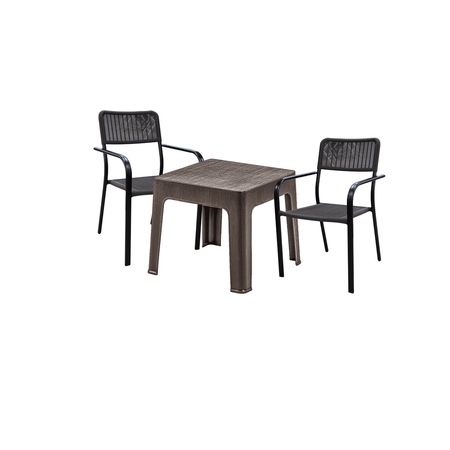 Set mobilila gradina, terasa, balcon RAKI Campman 2 scaune cu brate ...