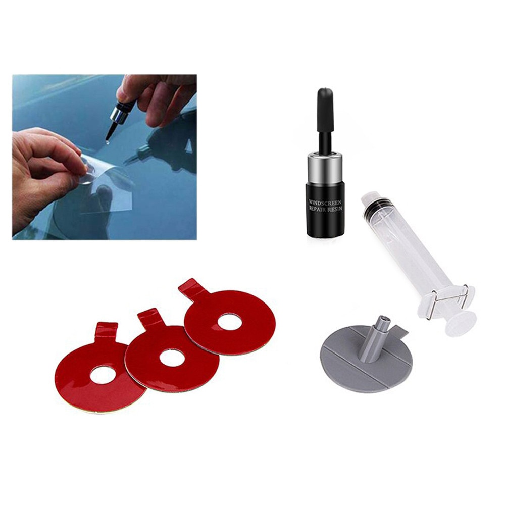 Kit de reparatii parbriz auto, Zola®, pentru indepartarea aschiilor si ...