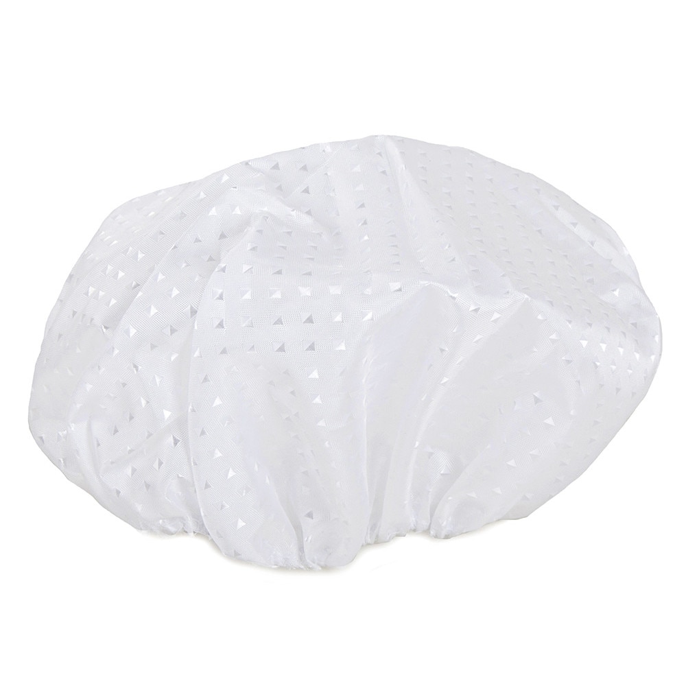 Casca de cap pentru dus/sauna, Zola®, alba, cu banda elastica ...