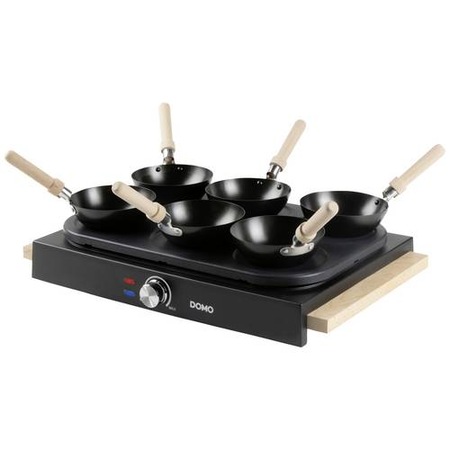 Set Wok Party 2 in 1 potrivit pentru 6 persoane Domo DO8716W, 1000 W ...
