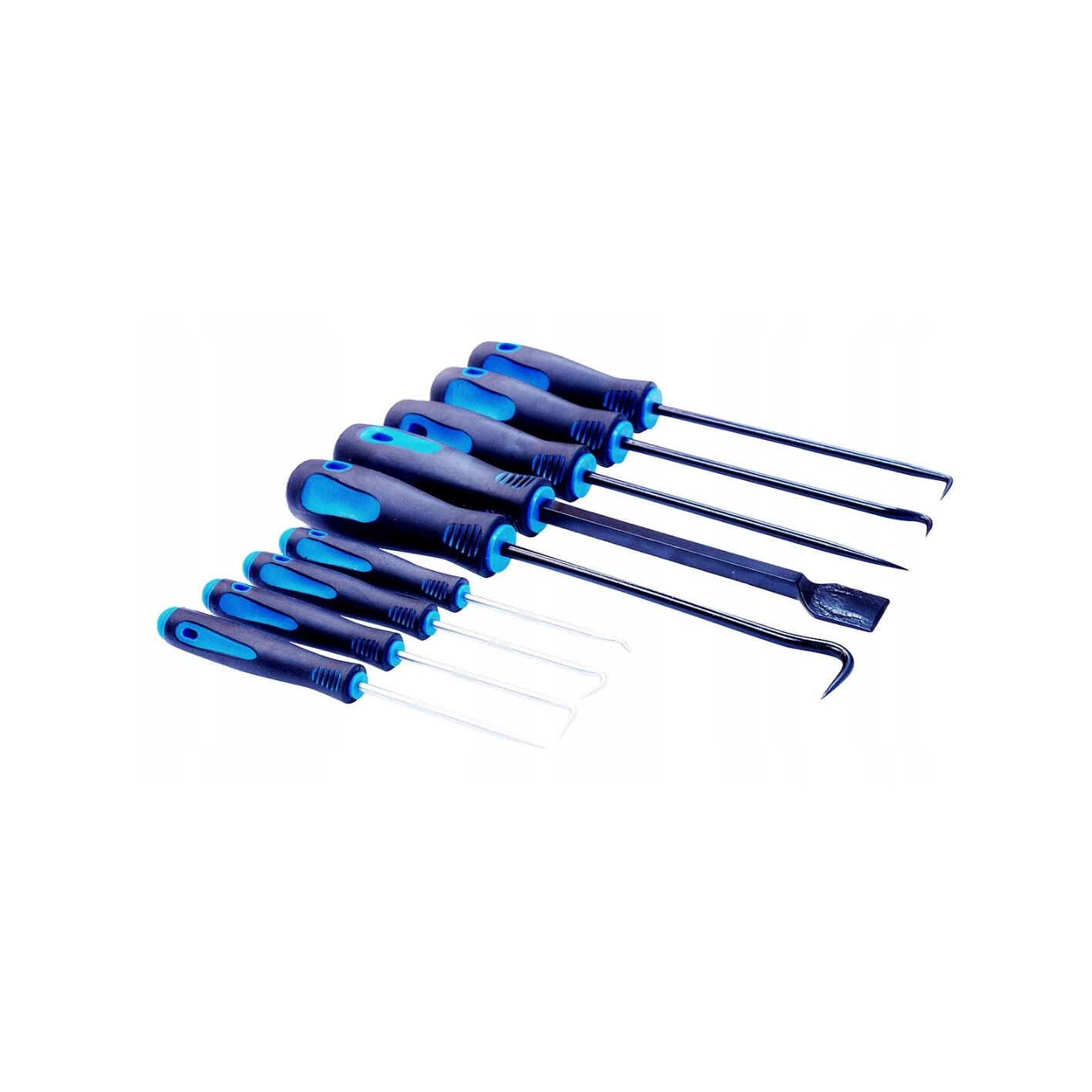 Set carlige si raclete, 9 piese, Silver - eMAG.ro