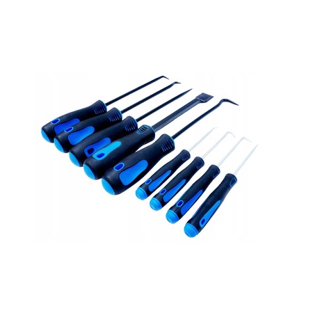 Set carlige si raclete, 9 piese, Silver - eMAG.ro