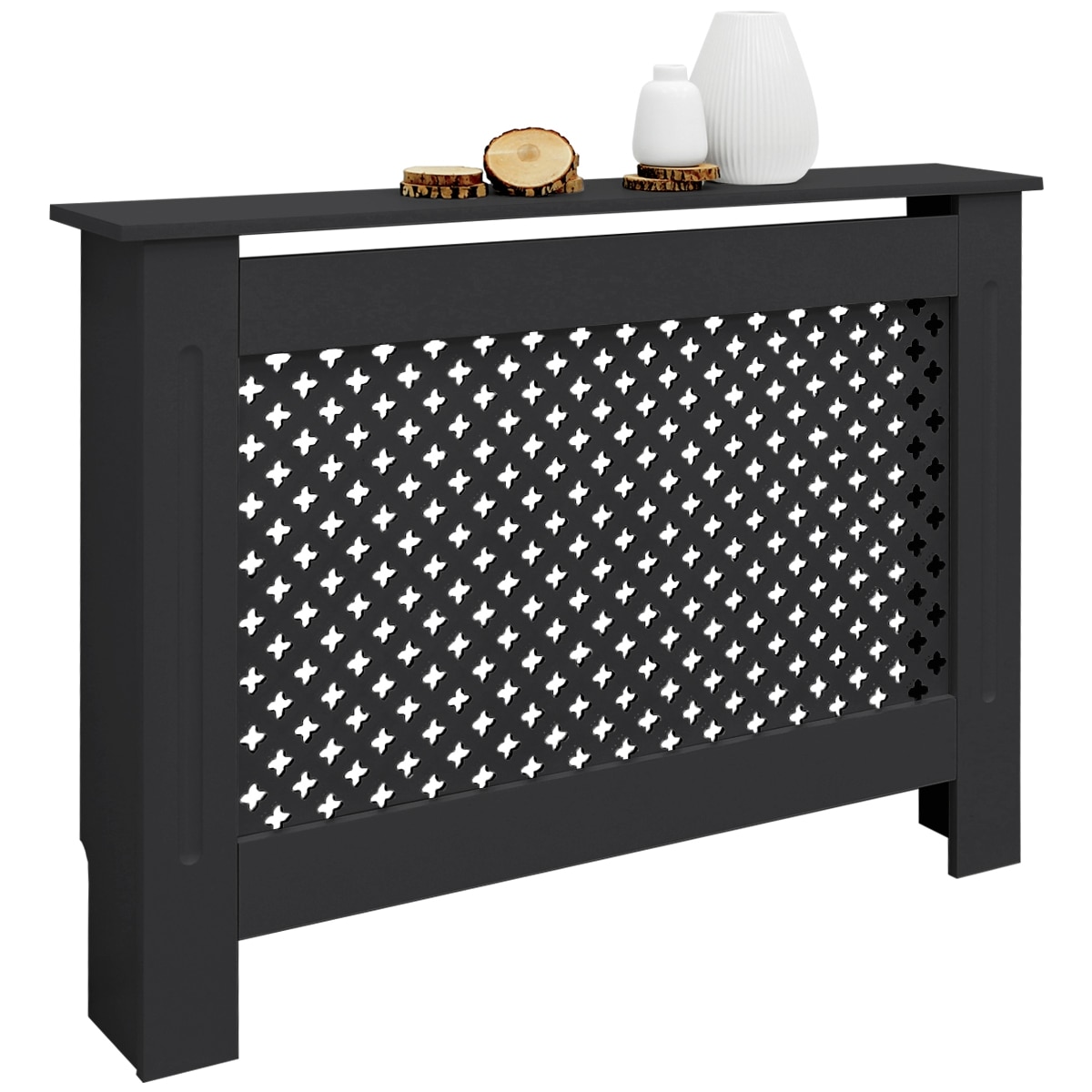 Masca pentru calorifer/radiator, ML-Design, MDF, 112x19x82 cm, antracit ...