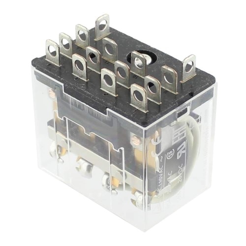 Releu electromagnetic, 12V DC, 10A, 4PDT, serie LY4, OMRON, LY4 12VDC ...