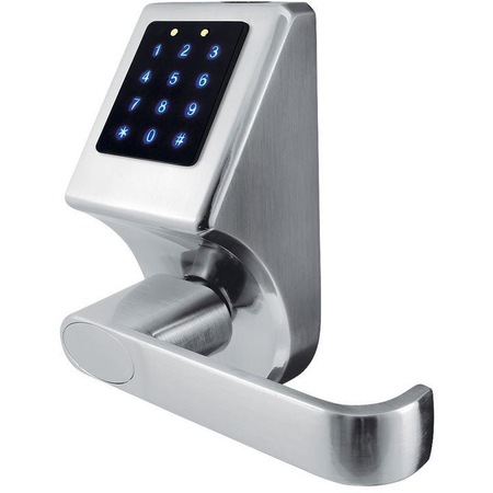 Control acces cu clanta, EURA, Cu tastatura tactila, Argintiu - eMAG.ro