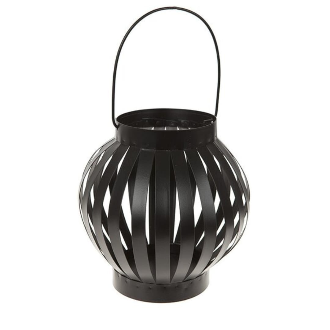 Felinar Lumanari pentru Gradina, Metalic, 18x17 cm, Negru - eMAG.ro