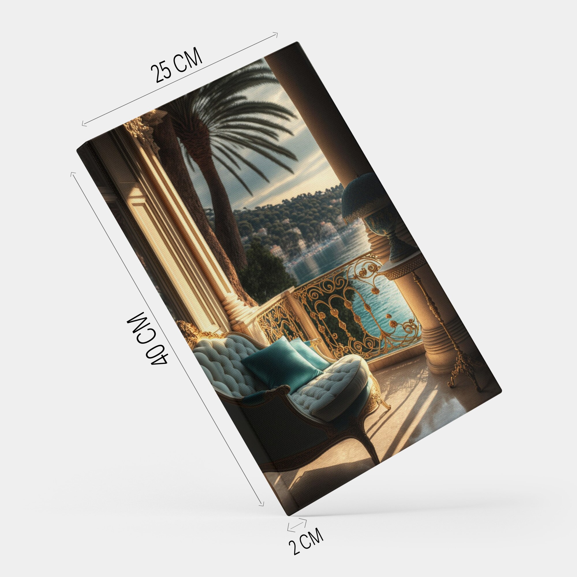 Tablou Canvas, Priveliste de Lux, Langa Mare, Ocean, Palmieri, Piscina ...
