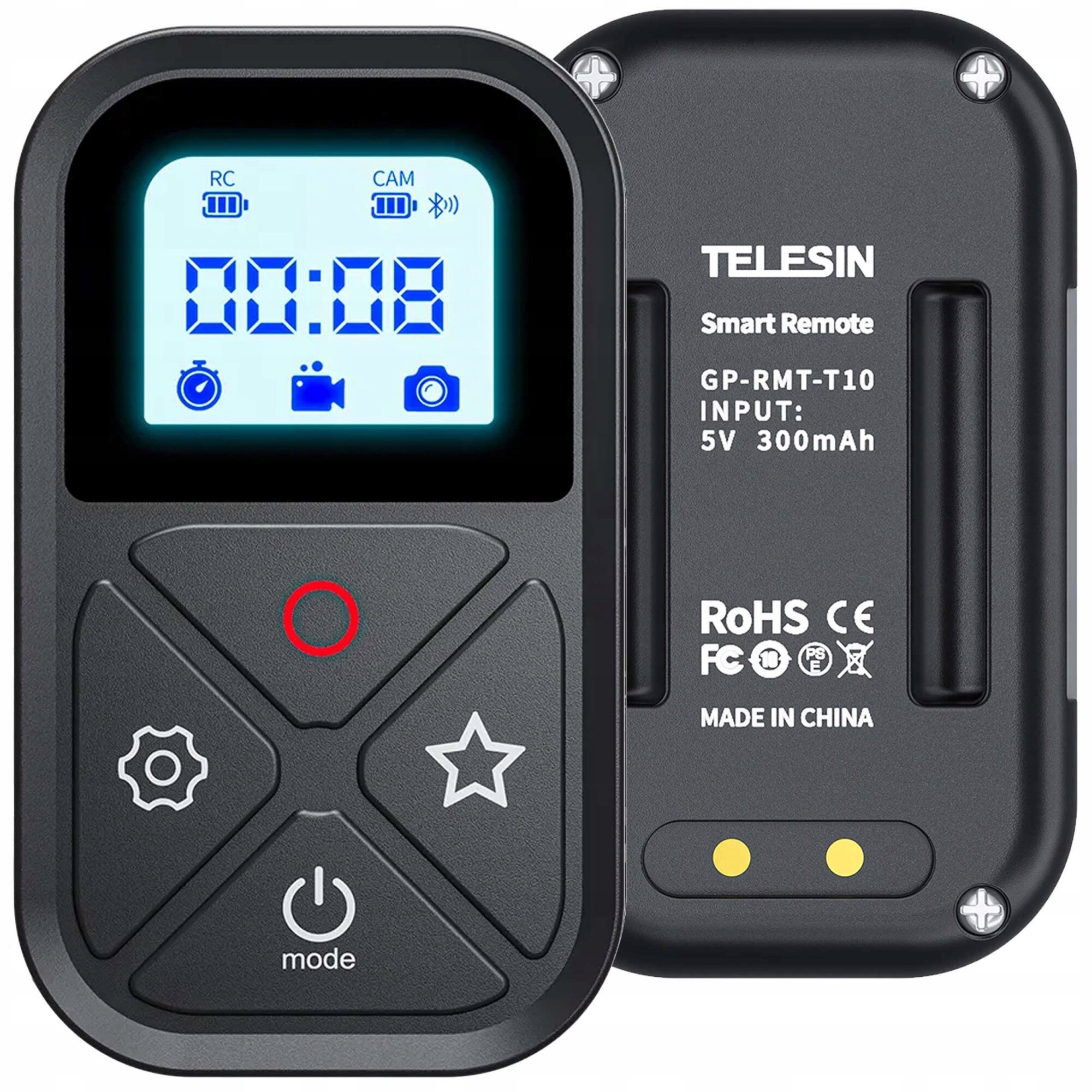 Telecomanda Bluetooth, Telesin, Compatibil Cu Gopro Hero 12, 11, 10, 9 ...