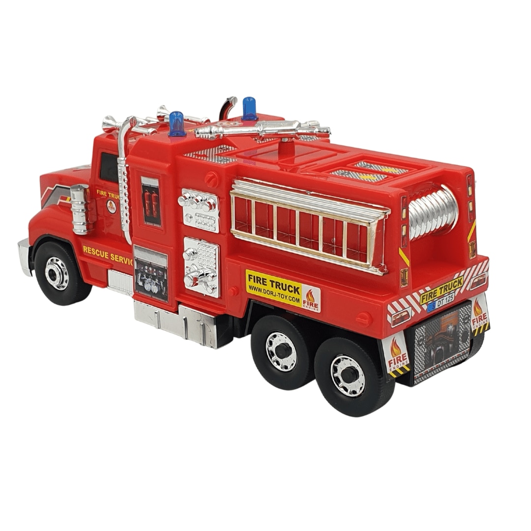 Masina pompier Fire Truck, rosie, fara baterii, 27 cm - eMAG.ro