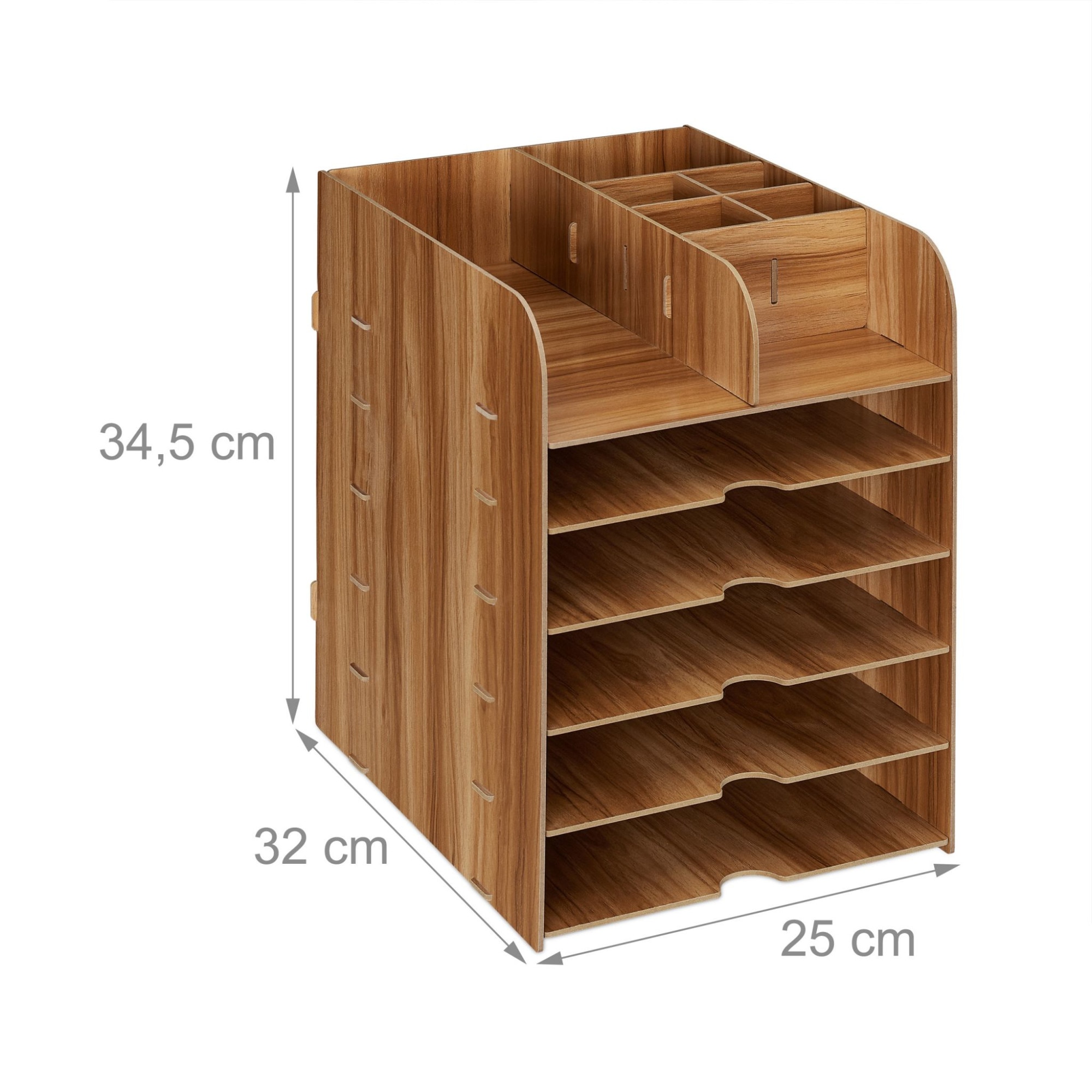 Organizator de birou cu 12 compartimnte de depozitare, fabricat din MDF ...