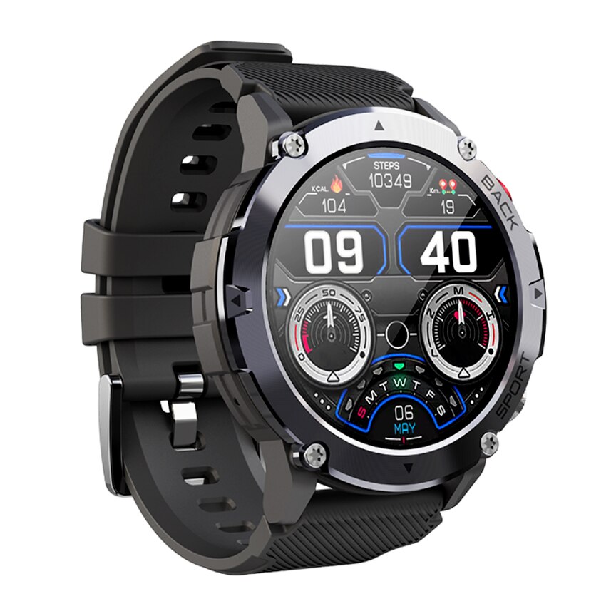 Smartwatch barbati Rubicon, 1.32'', 300mAh, Negru - eMAG.ro