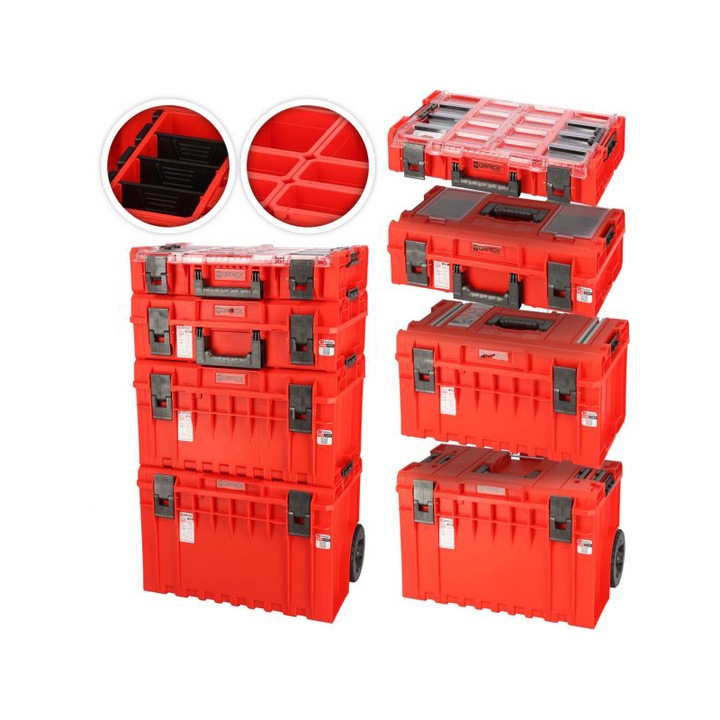 Set de cutii de scule Qbrick ONE RED Ultra HD (QS ONE Cart RED, QS ONE ...