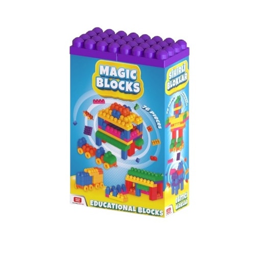 Set cuburi constructie Magic Blocks 76 piese Ucar - eMAG.ro