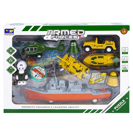 Play set armata, Vapor si vehicule, Multicolor - eMAG.ro