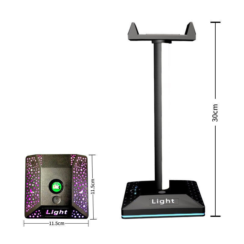 Lampa LED RGB AxaCube® cu functie de stand casti, lumina ambientala ...