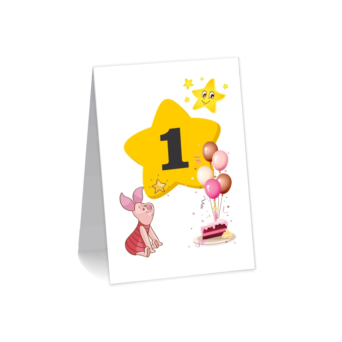 Numar de masa, Botez, Porcusorul Piglet, Model NRB31, Carton - eMAG.ro