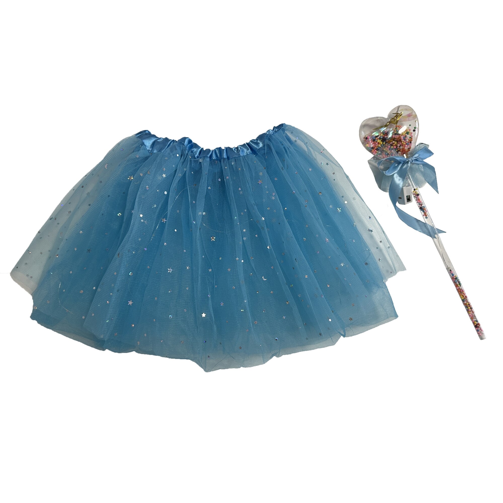 Set Fustita de Printesa Elsa Frozen cu Bagheta, Coronita, Leduri ...