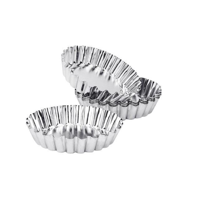 Forme de mini tarta satinata, 6 buc/set, 10.5 cm - eMAG.ro