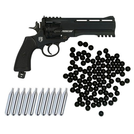 Revolver First Strike Roscoe Paintball calibrul 50 cu 10x capsule CO2 ...
