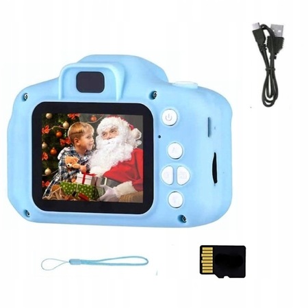 Camera foto pentru copii, Rosfix, MicroSD 8GB, Albastru - eMAG.ro