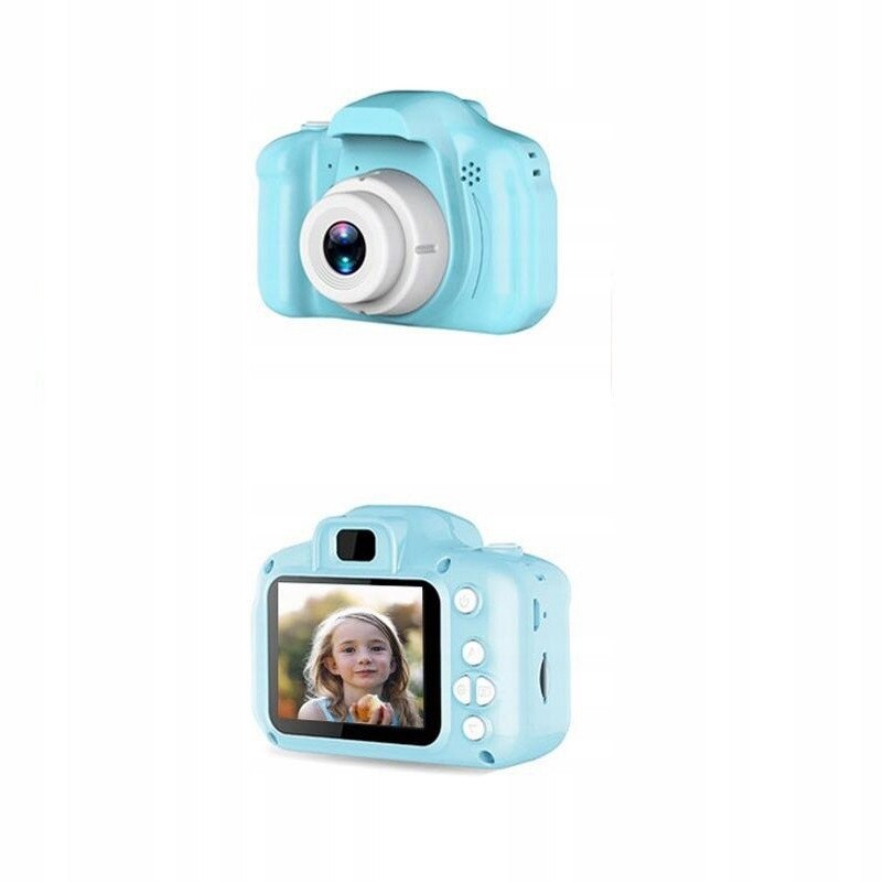 Camera foto pentru copii, Rosfix, MicroSD 8GB, Albastru - eMAG.ro