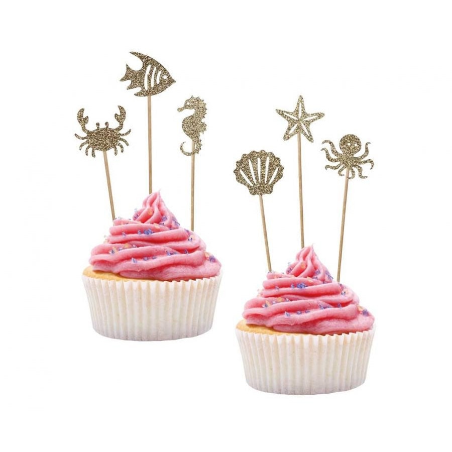 Set 5 decoratiuni tort, Amscan, Multicolor - eMAG.ro