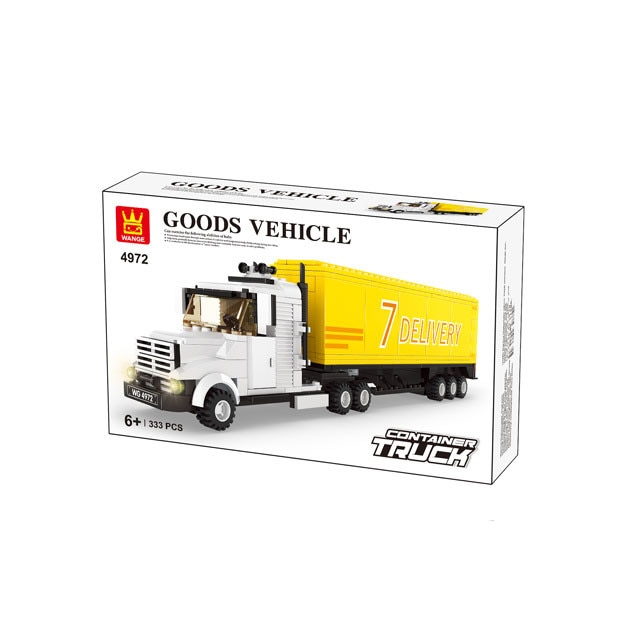 Set de constructie Goods Vehicle, Wange, Compatibil cu Lego, 333 piese ...
