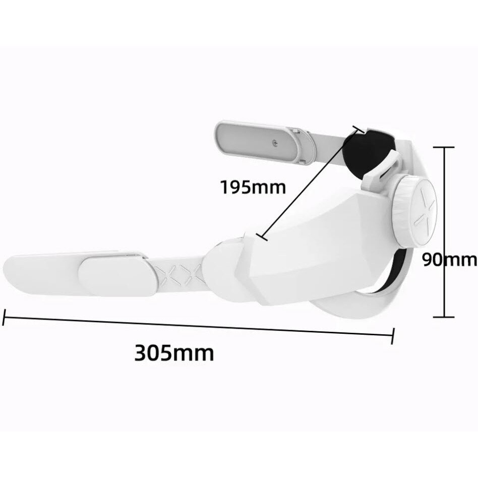 Vortex Virtual Reality Állítható szíj Oculus Quest 2-höz, fehér - eMAG.hu