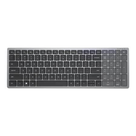 Tastatura wireless, DELL, KB740 + Bluetooth QWERTY, Negru/Gri - eMAG.ro