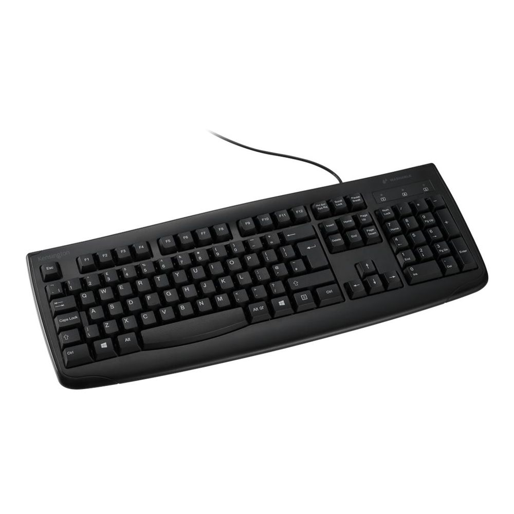 Tastatura cu fir, Kensington, K64407DE USB, limba Germana, Negru - eMAG.ro