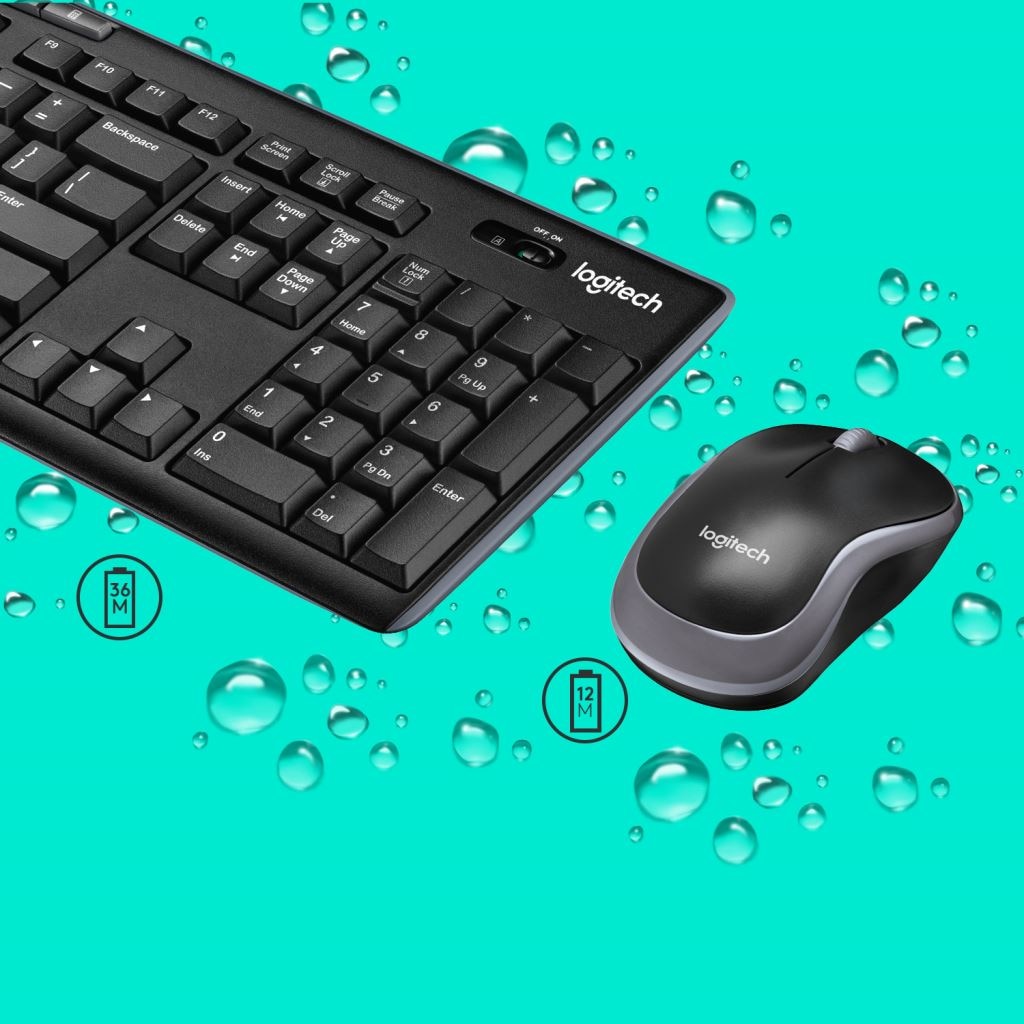 Logitech Wireless Desktop MK270 vezeték nélküli CZ billentyűzet + egér ...