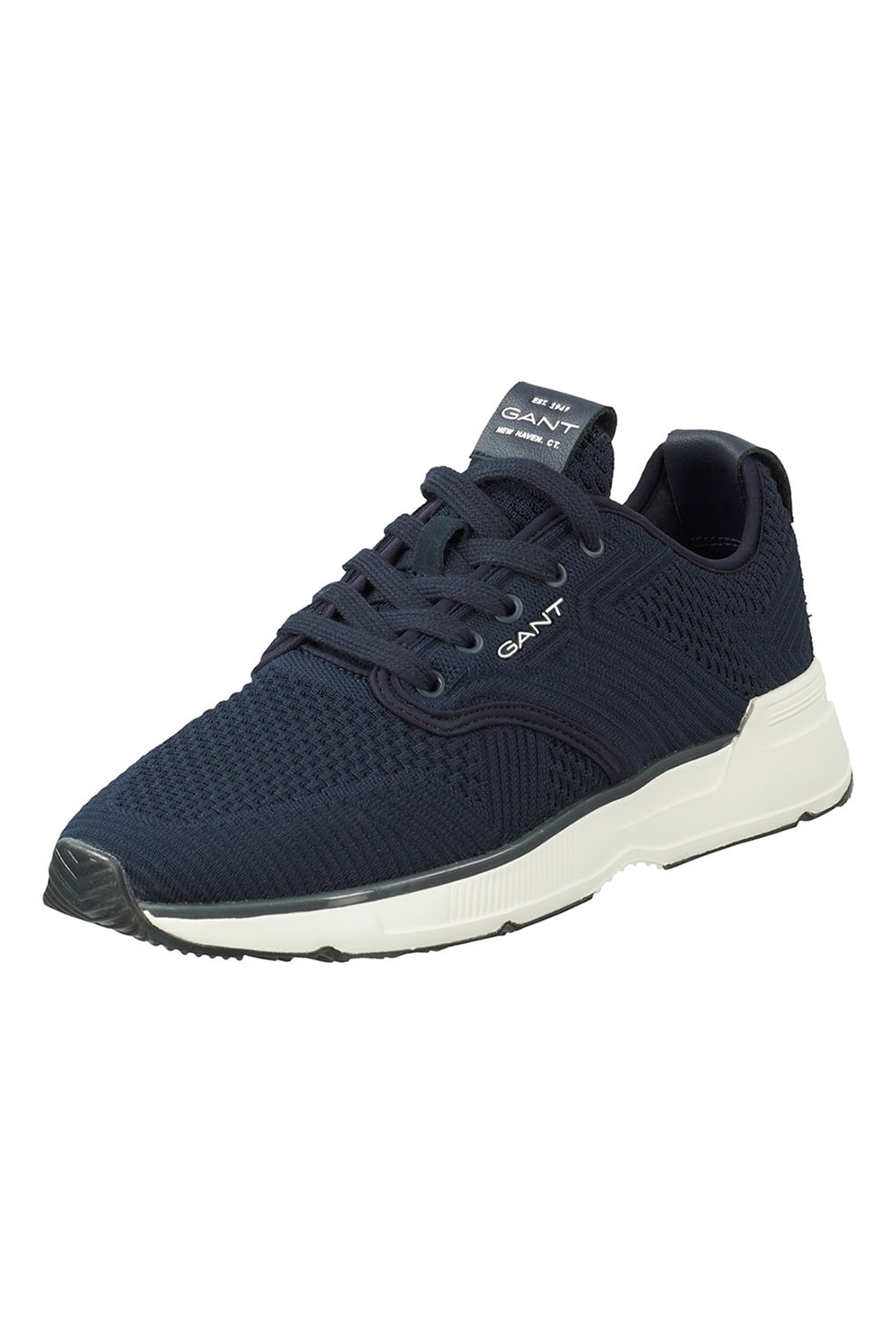 Gant, Pantofi sport low-cut din plasa Beeker, Albastru marin, 43 - eMAG.ro
