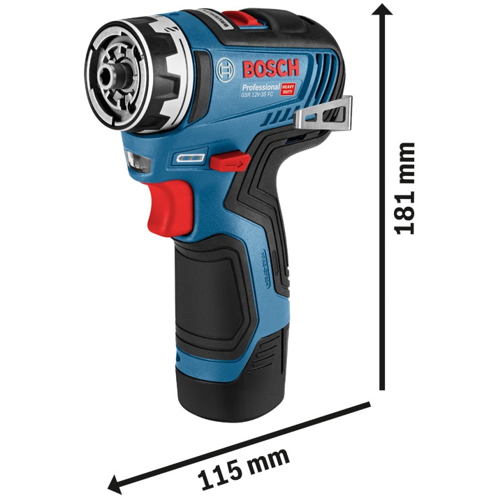 Акумулаторна бормашина Bosch Professional GSR 12V-35 FC, 1 приставка ...