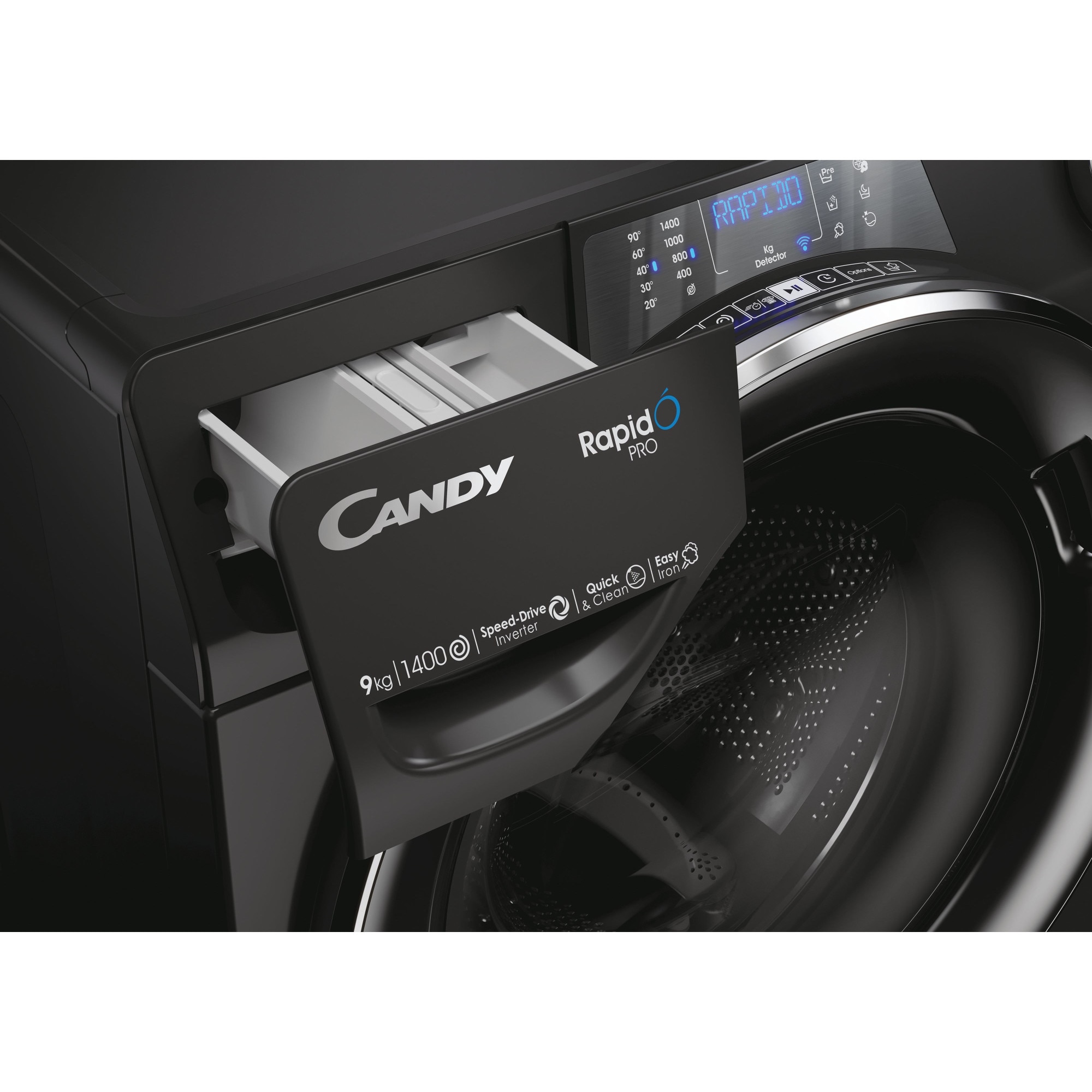 Candy RP 496BWMBCB/1-S Mosógép, 9kg, Wifi, 1400 ford./perc, Fekete ...
