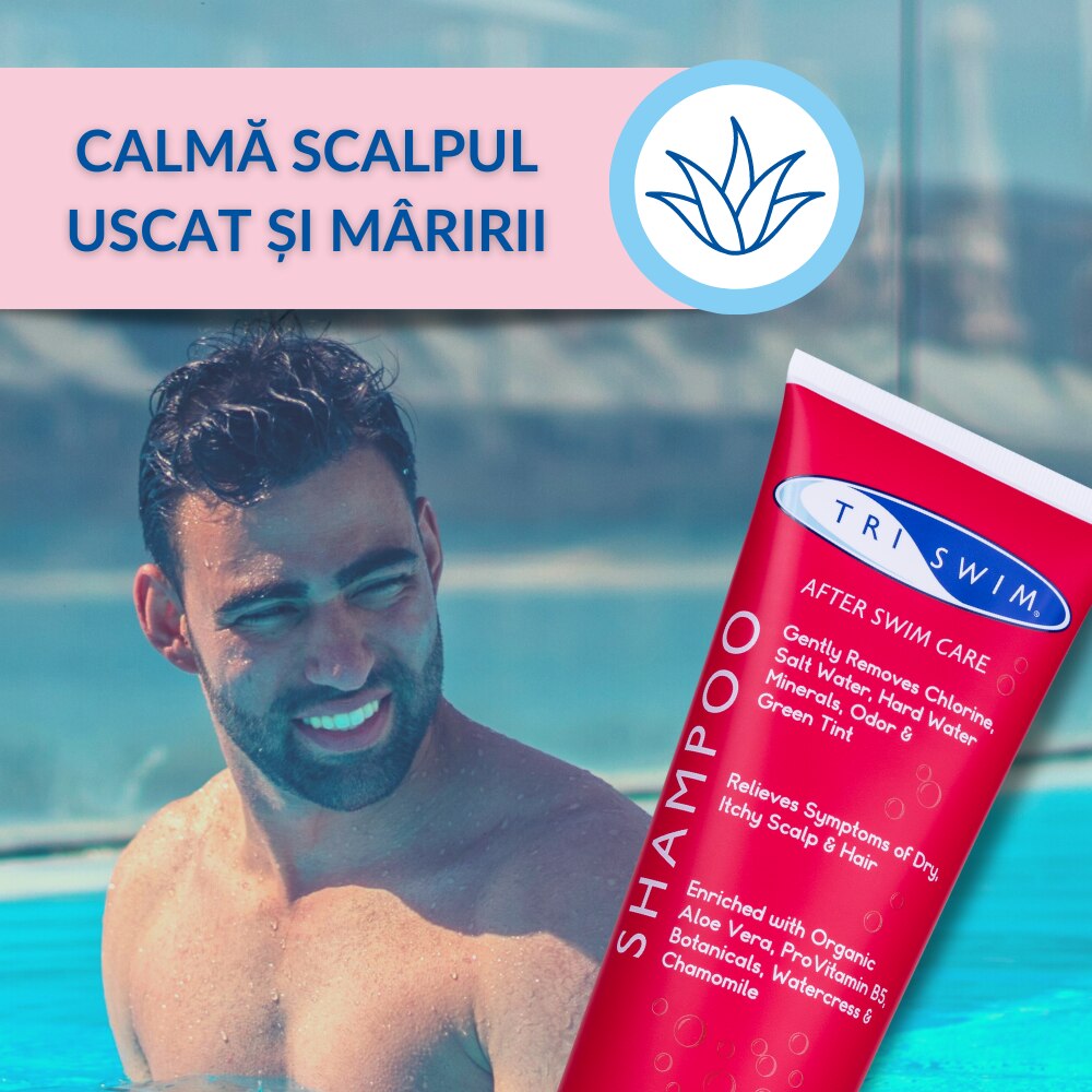 Sampon Triswim pentru inotatori cu aroma de litchi si mango tropical ...