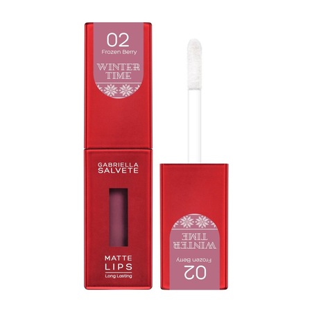 Ruj Gabriella Salvete, Winter Time Matte, Nuanta 02 Frozen Berry, 4.5 ...