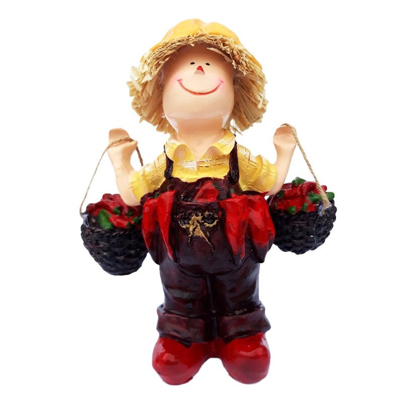 Statueta decorativa, Mos cu cosuri de legume, 20 cm, 96E-1 - eMAG.ro