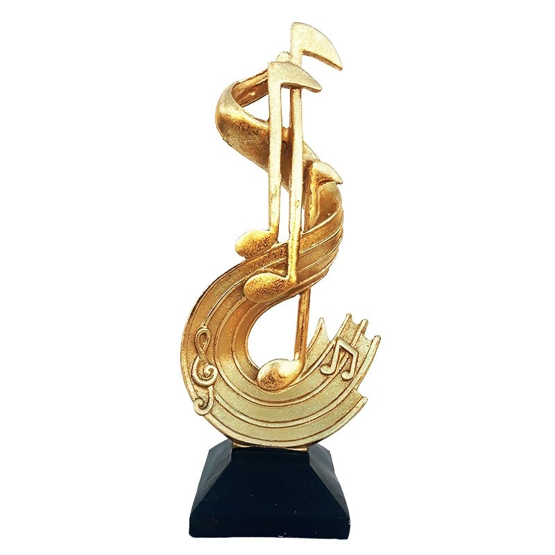 Statueta decorativa, Portativ cu note muzicale, Auriu, 28 cm, 1854G ...