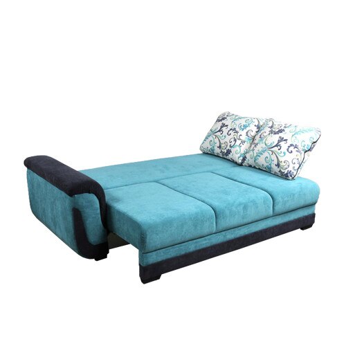 Canapea Class, DENIZZI, albastru, dimensiuni 250x100x90 cm - eMAG.ro